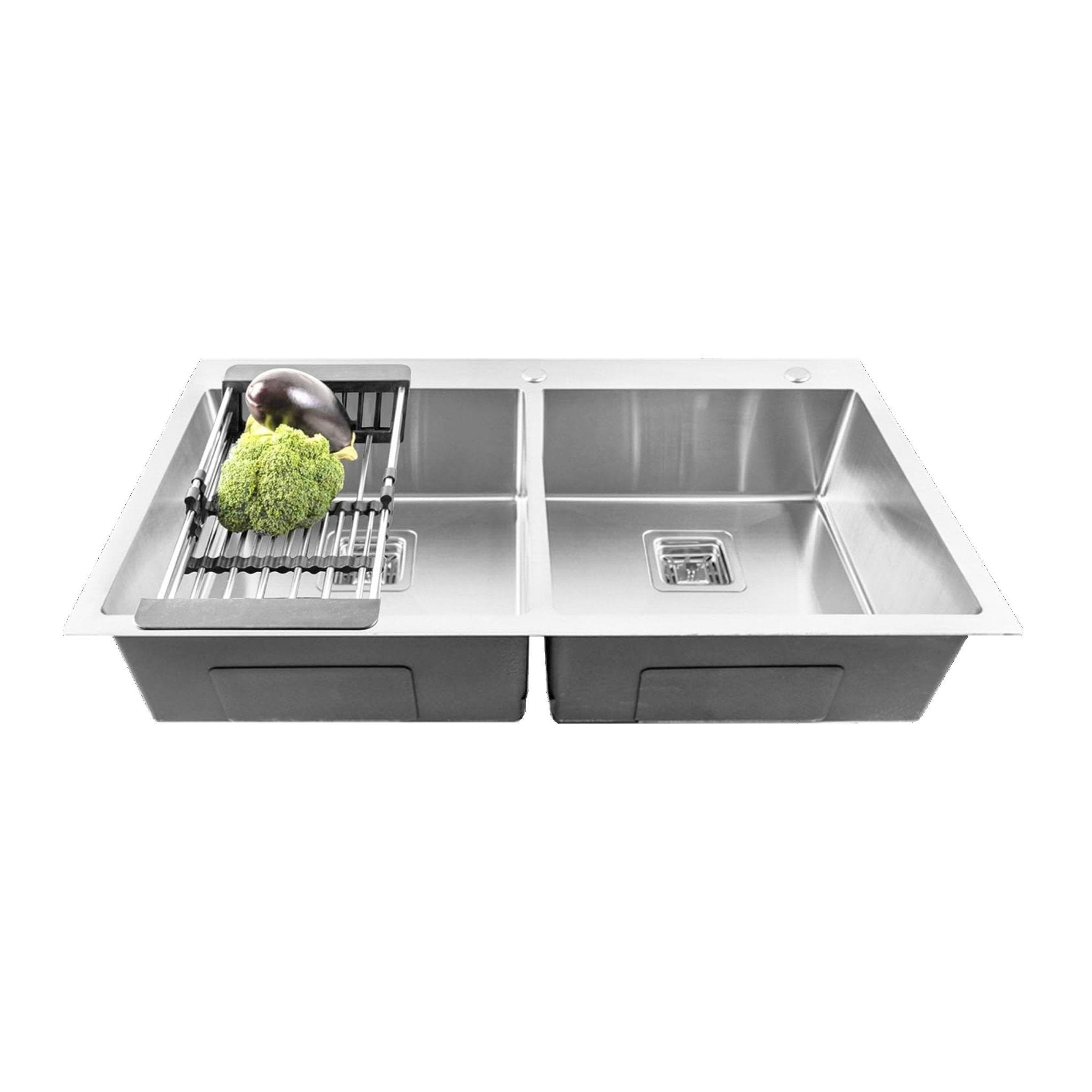 Handmade Double Bowl With Tap Hole | Fossa Home